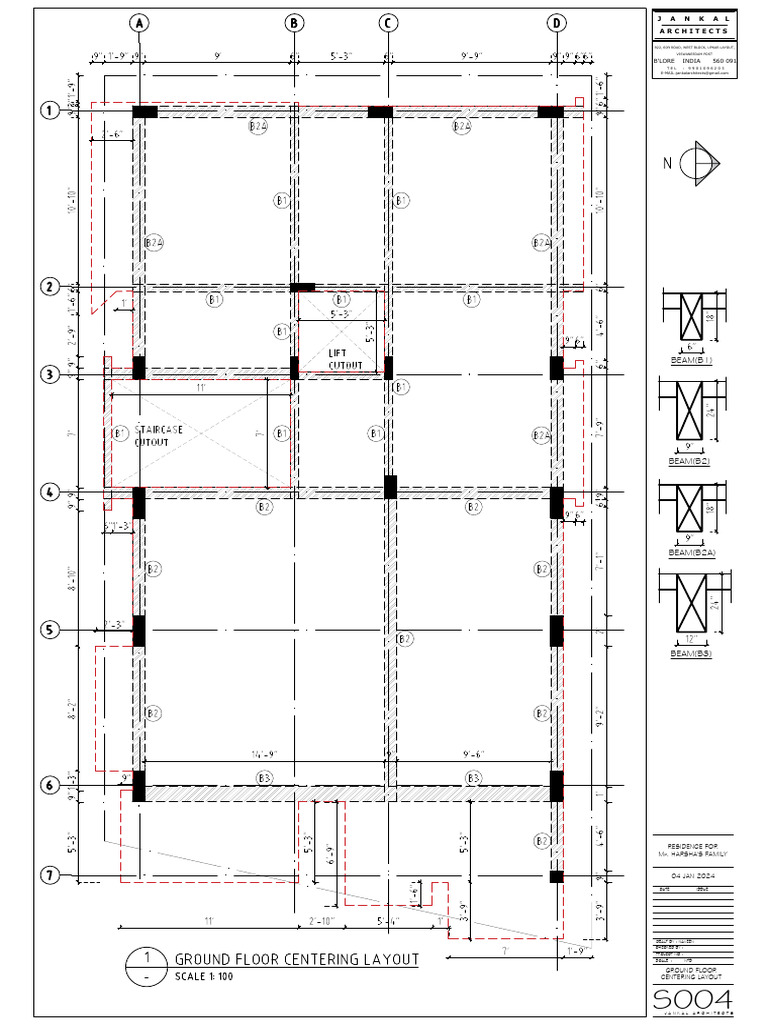 Harsha Residence Ground Floor Layout | PDF
