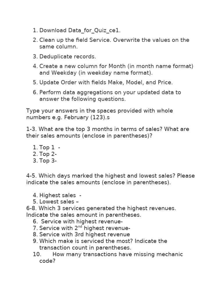 quiz_excel | PDF