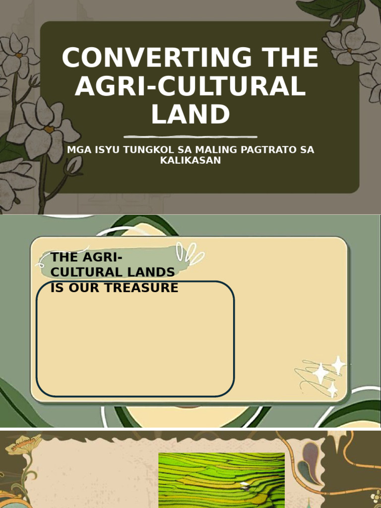Converting The Agri-Cultural Land | PDF