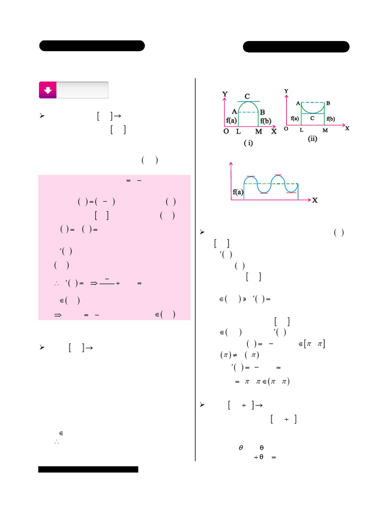 Mean Value Theorems | PDF | Mathematical Analysis | Mathematical Concepts
