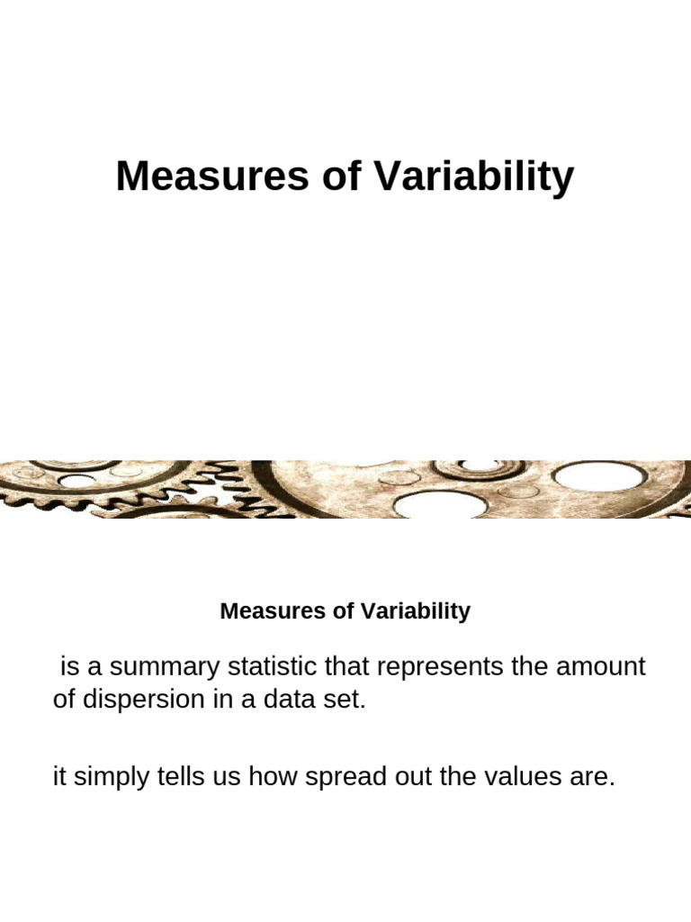 Measures of Variability | PDF