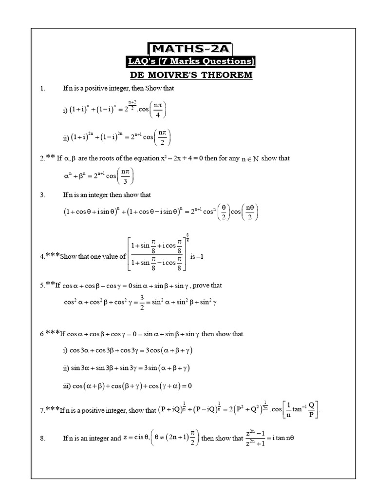 SR - Inter 2A Imp Questions | PDF | Zero Of A Function | Mean