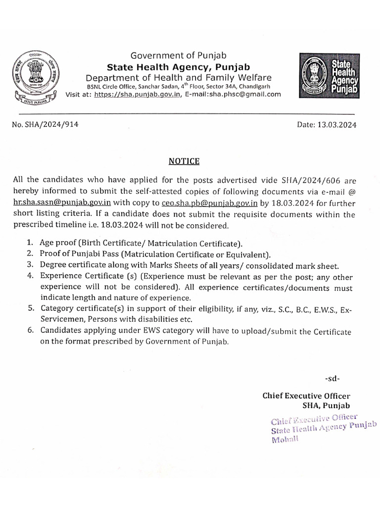Notice Dated 13 03 2024 | PDF