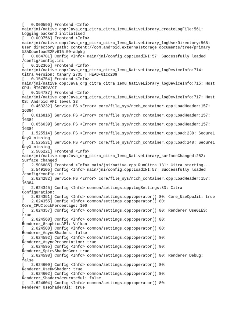 citra_log | PDF | Operating System Technology | Computer Science