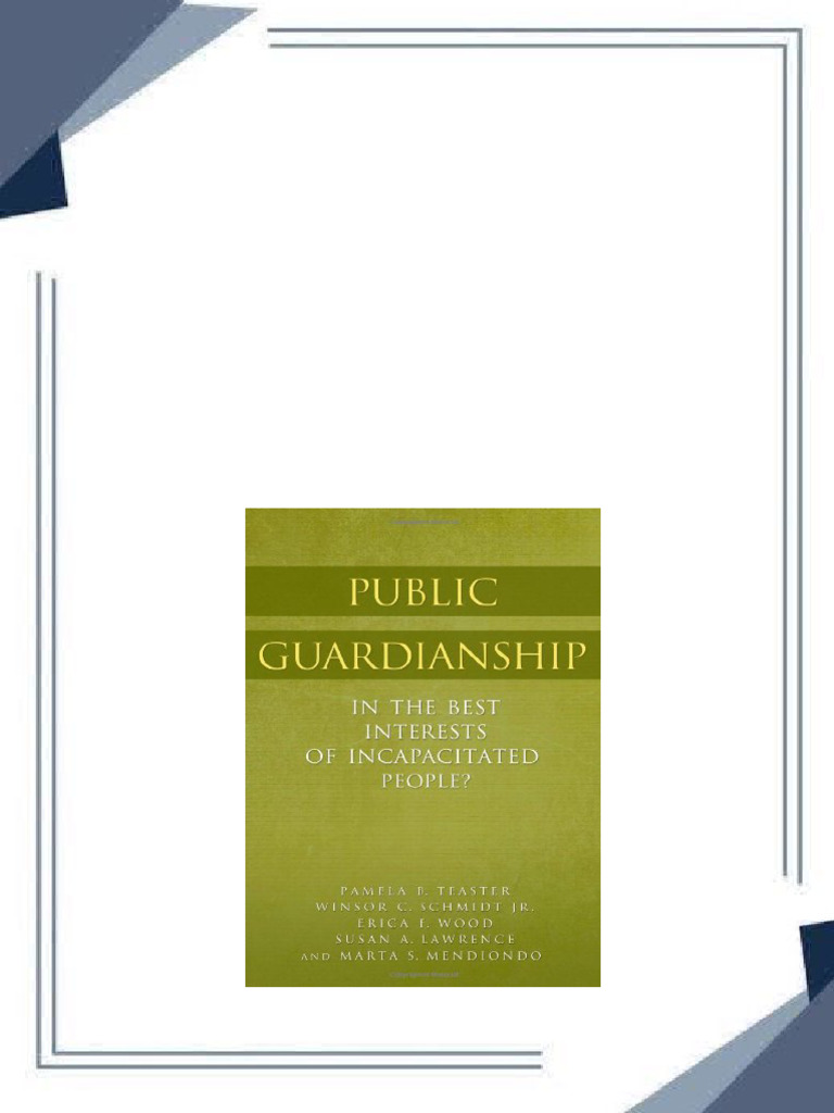 Instant download of Public Guardianship In the Best Interests of ...