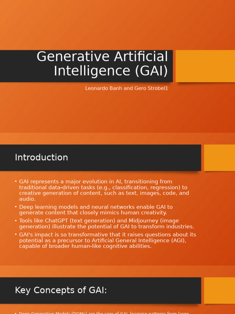 Understanding Generative AI (GAI) | PDF | Artificial Intelligence | Intelligence (AI) & Semantics