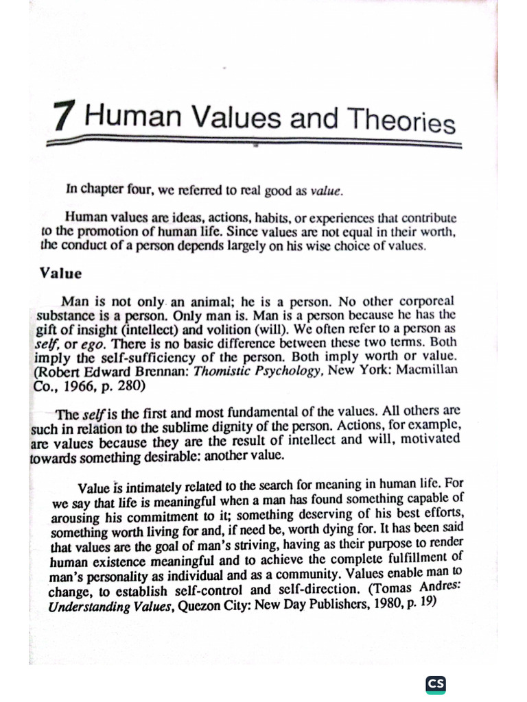 Chapter-7_-Human-Values-and-Theories | PDF