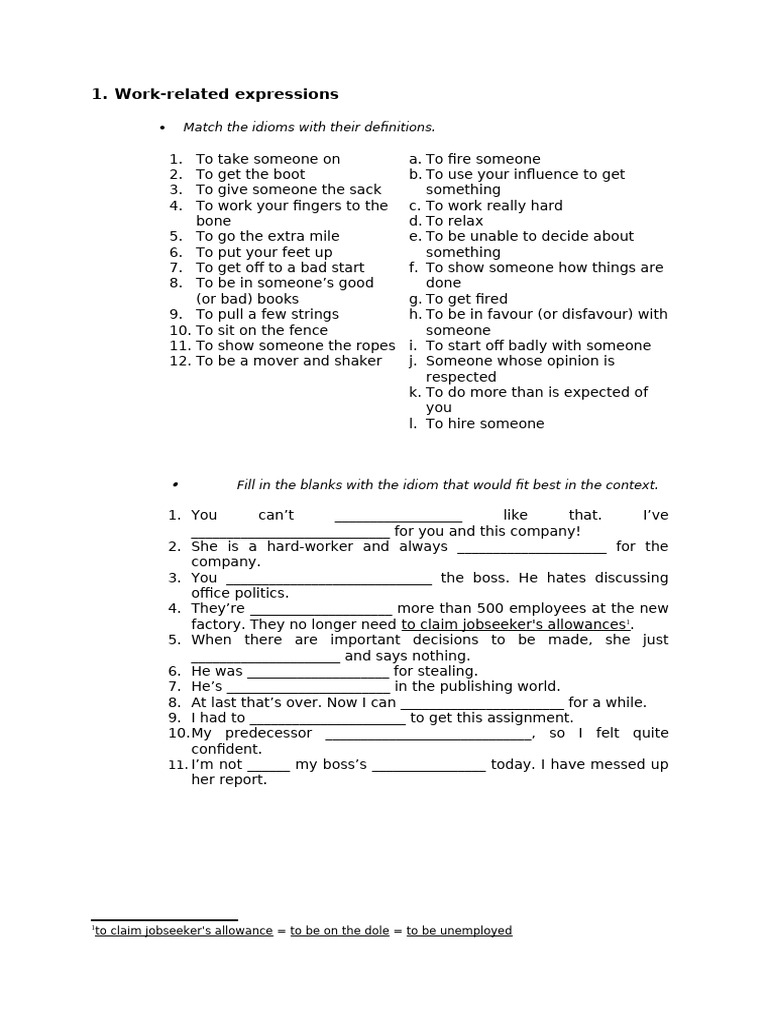B3 - Business Vocab - Idiomatic Expr - Meeting Idioms 3 | PDF | Economies