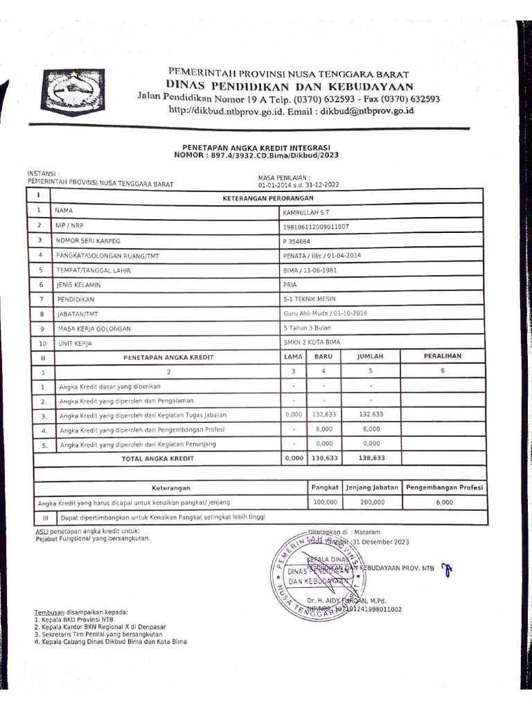 PAK Integrasi Kam | PDF