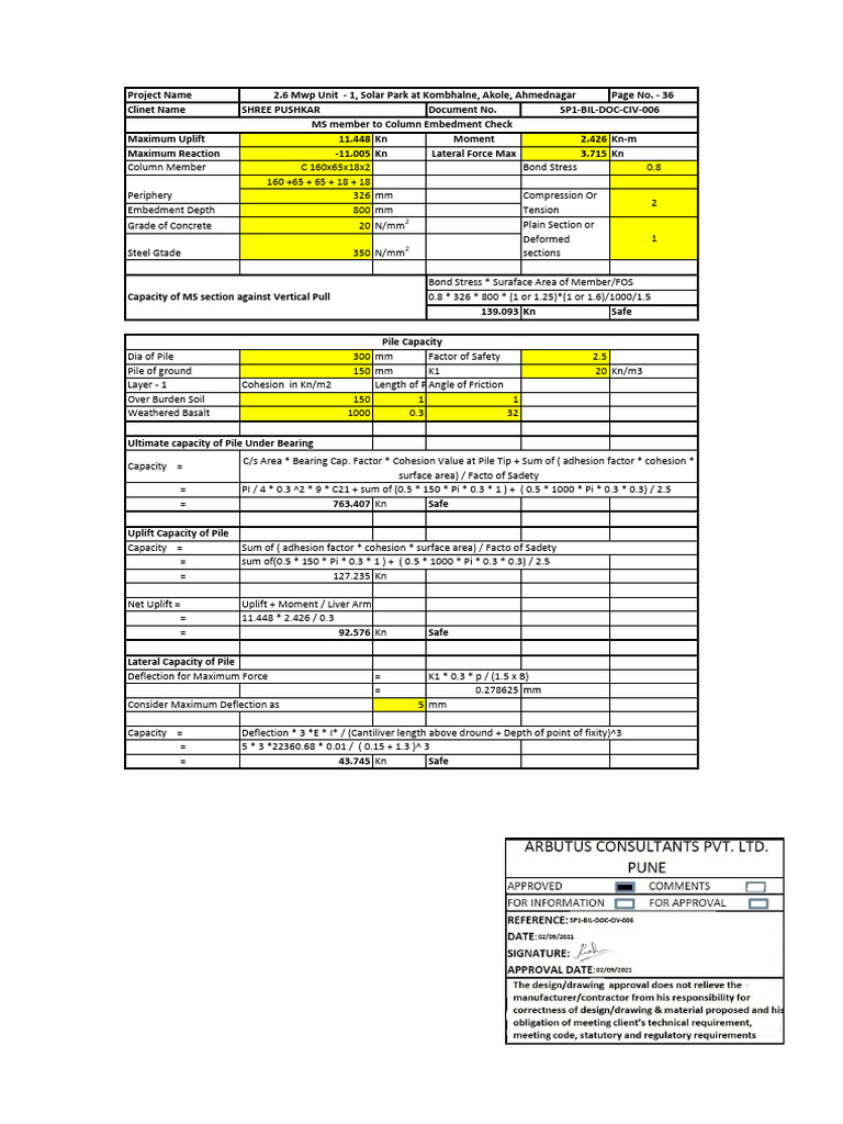 6 Pile Foundation Calculations | PDF | Deep Foundation | Structural Engineering