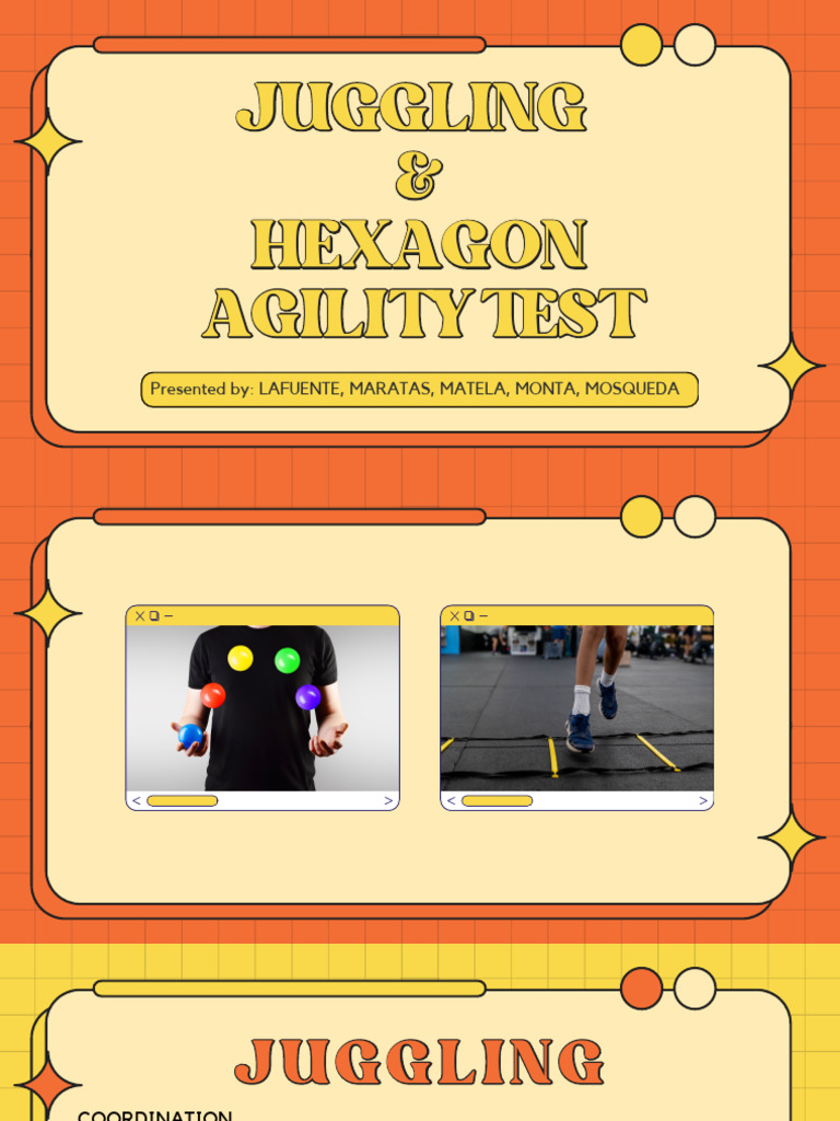 Juggling & Hexagon Agility Test PDF | PDF