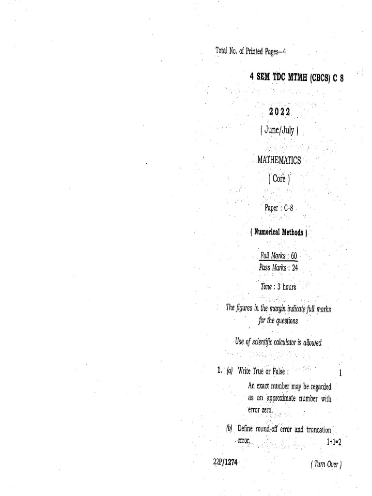 2022 Maths Pyq | PDF