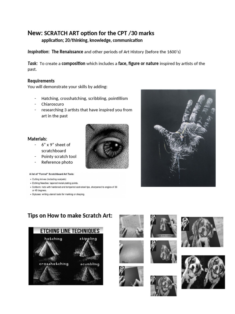Scratch Art Introduction | PDF