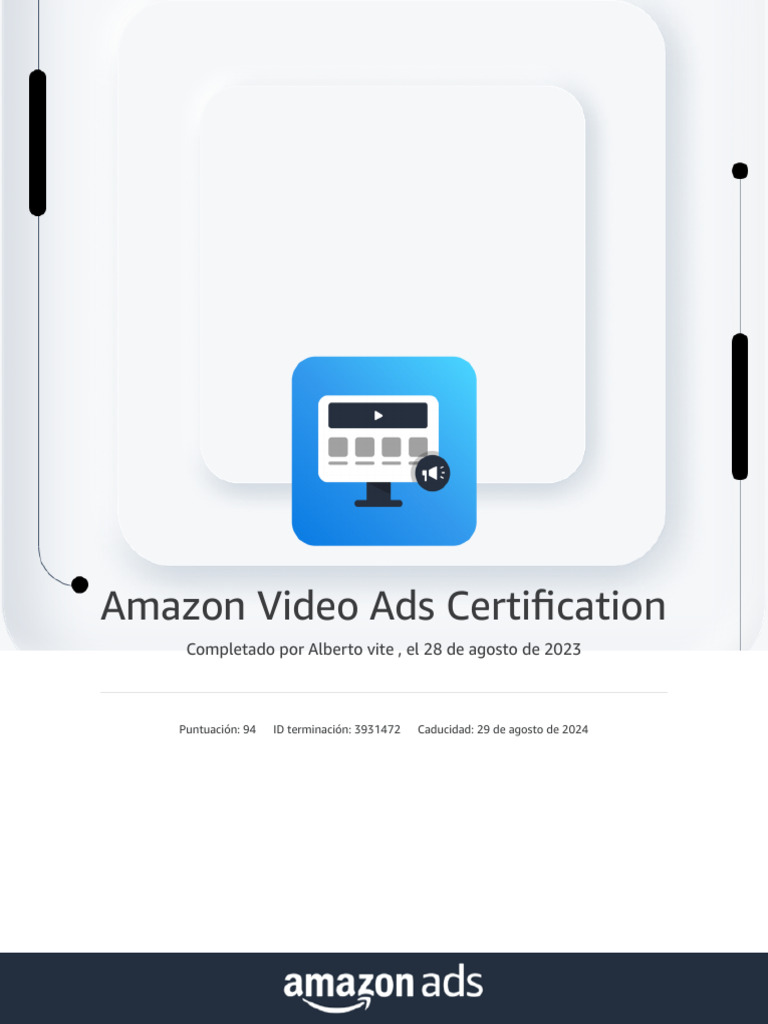Amazon Video Ads Certification _ Learning Console | PDF