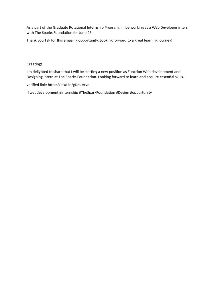 Graduate Rotational Internship Program | PDF