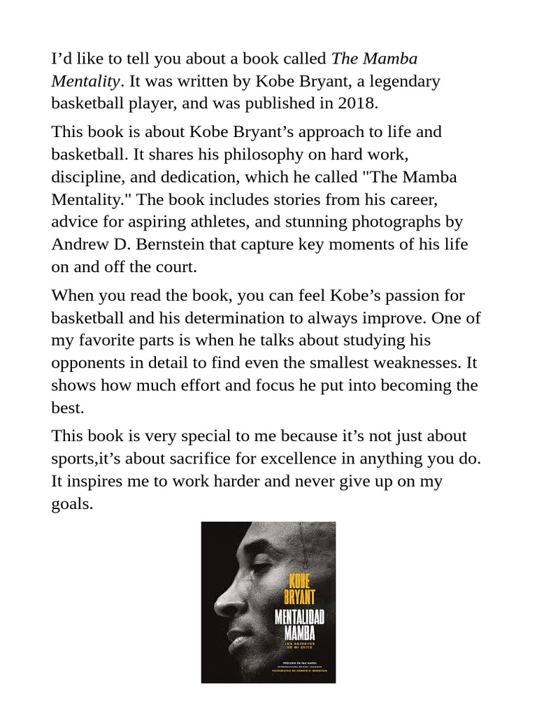 Mamba Mentality | PDF