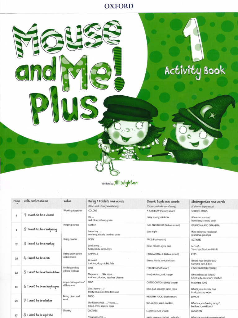 Mouse and Me Plus 1 Activity Book | PDF