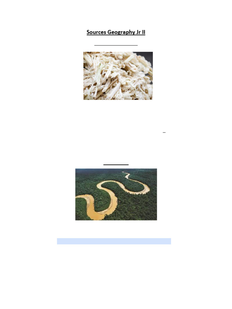 Sources Geography JR II | PDF