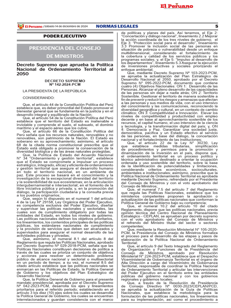 Ley Ppto 2025 | PDF | Sustentabilidad | Perú