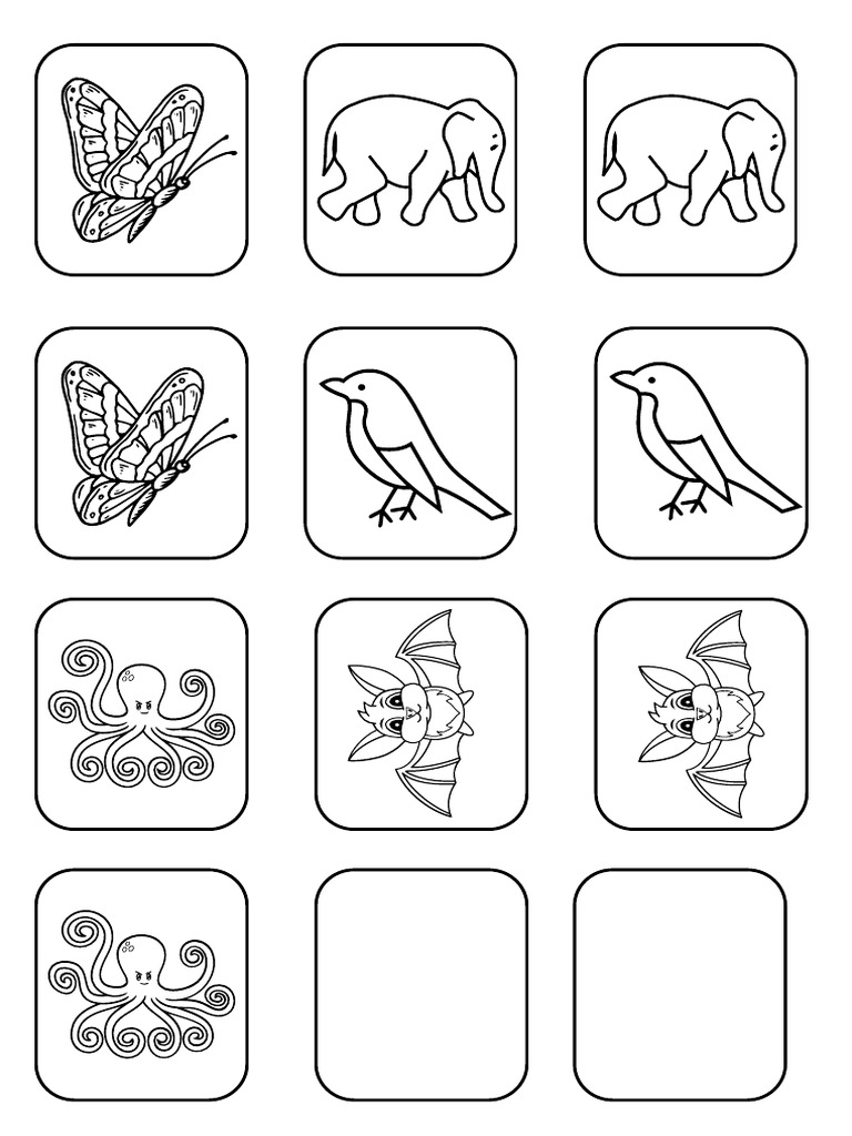 Animals MEMOTEST | PDF