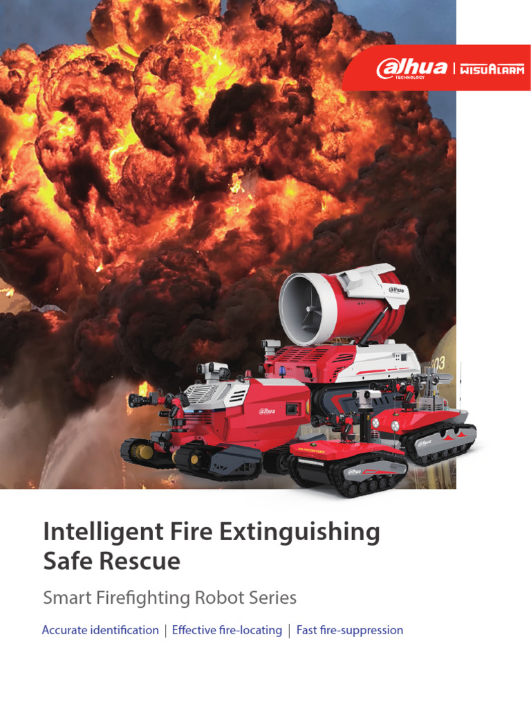Intelligent Fire Extinguishing Safe Rescue Smart Firefighting Robot 4 ...