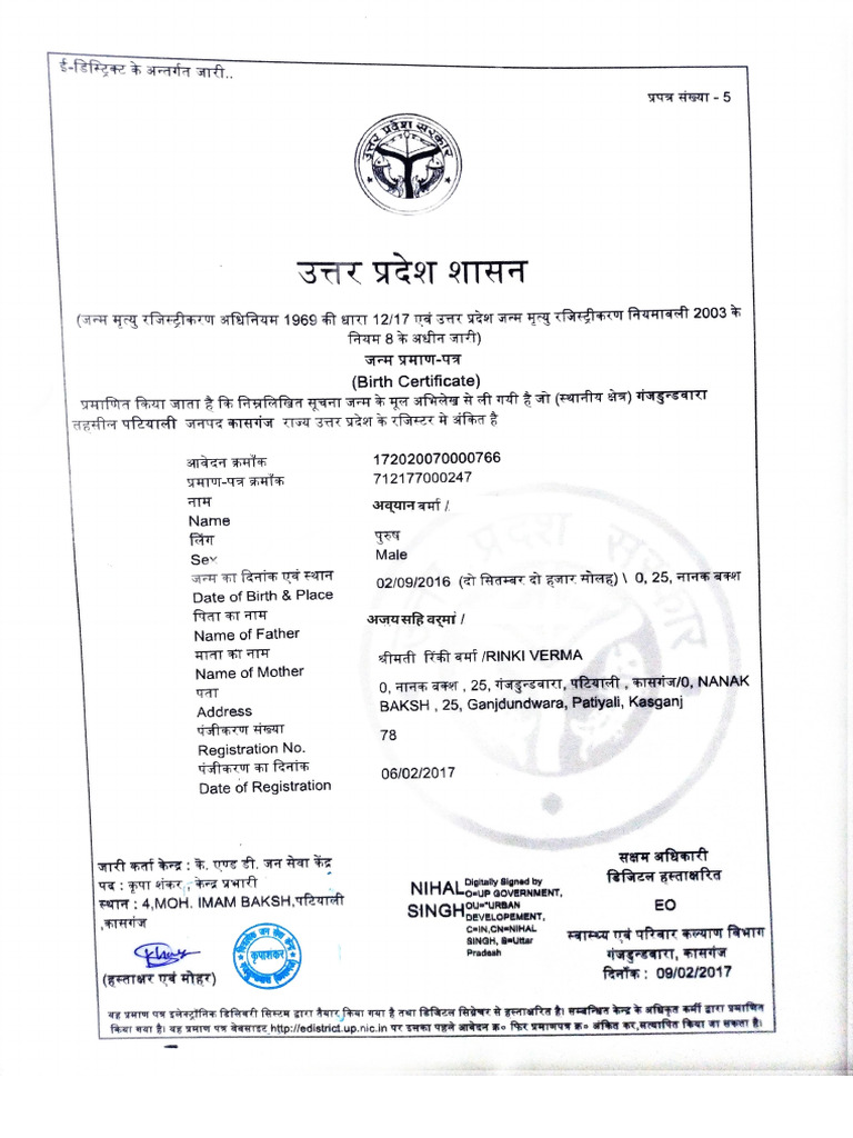 ACE Scanner - 2024 - 06 - 18 Birth Avyaan | PDF