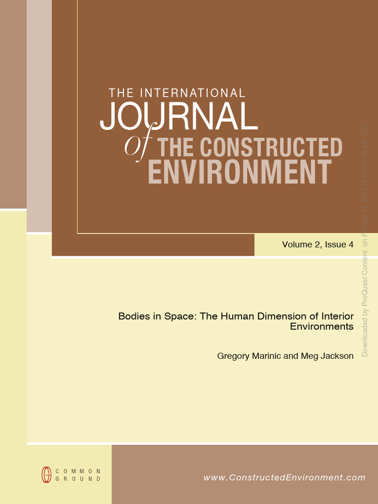 Journal: The Constructed | PDF
