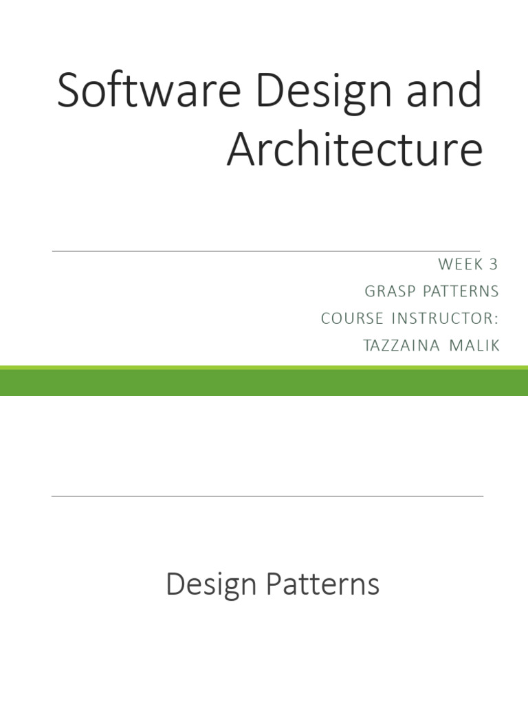 Lecture 03 (Complete) | PDF | Software Design Pattern | Computing Lecture 03 (Complete) | PDF | Software Design Pattern | Computing