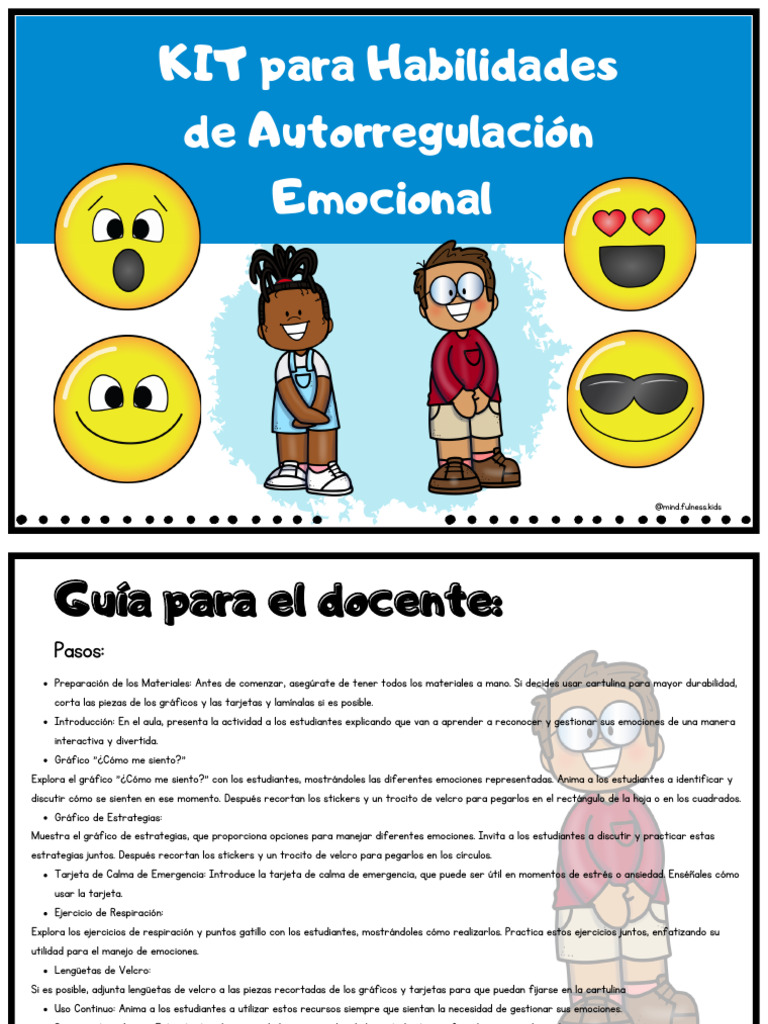 Kit de Autorregulación Emocional | PDF | Las emociones ...