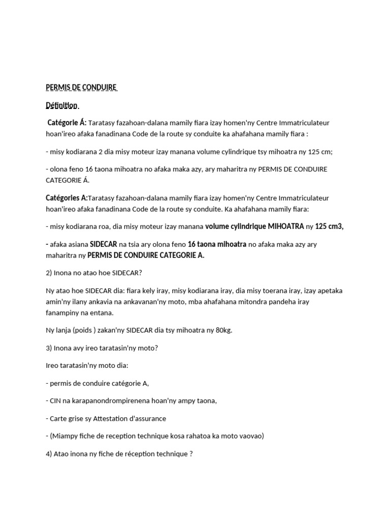 Permis de Condu-Wps Office | PDF