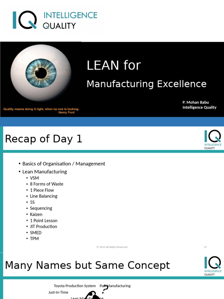 Lean Manufacturing | PDF | Lean Manufacturing | Systems Thinking