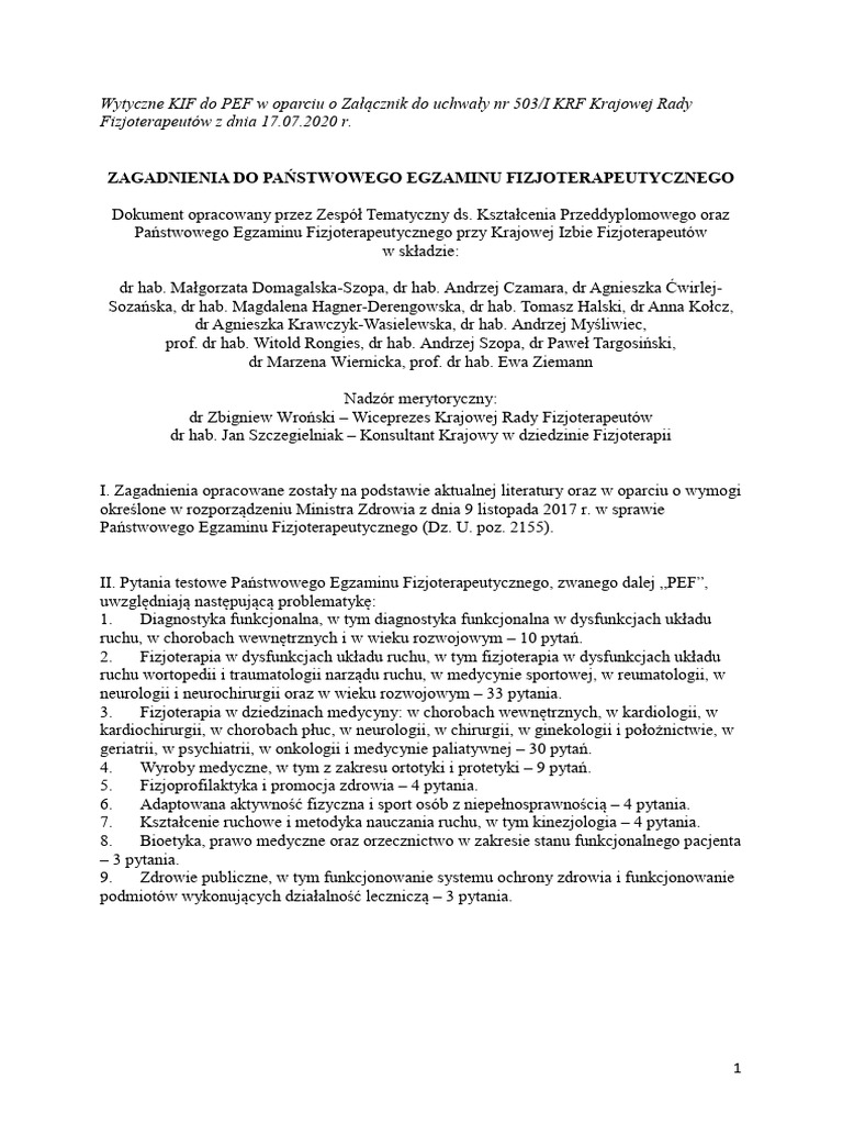 Zagadnienia Do PEF | PDF