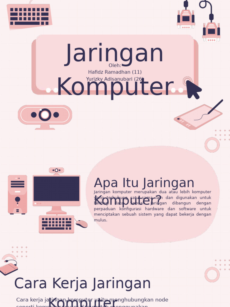 Pengenalan Komponen Sistem Komputer Presentasi Merah Muda Dan Biru Tua ...
