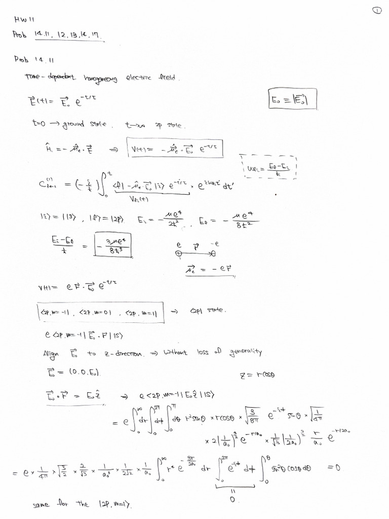 PH302 HW11 20220662 EunmoCho | PDF