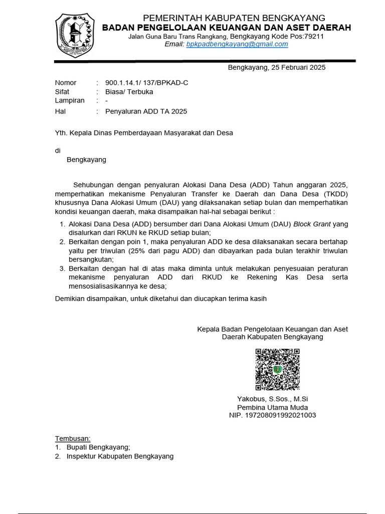 surat ke pemdes | PDF