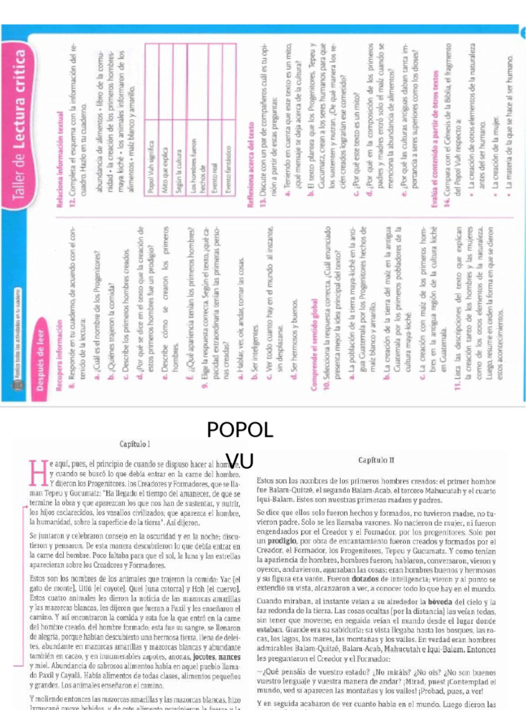 Popol Vu Taller | PDF