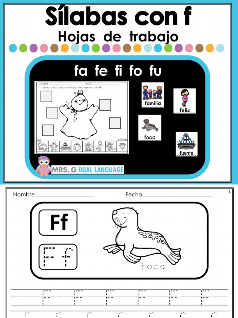 Sílabas Con F | PDF