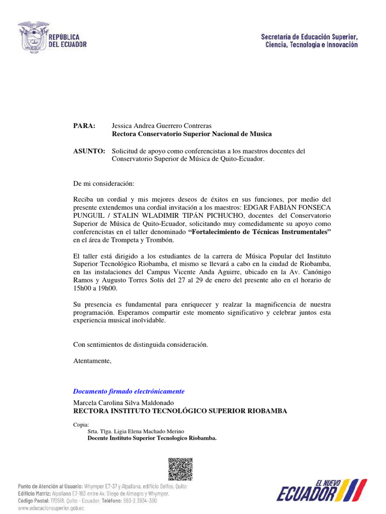 Senescyt Is 2025 0725 M | PDF | Musicología