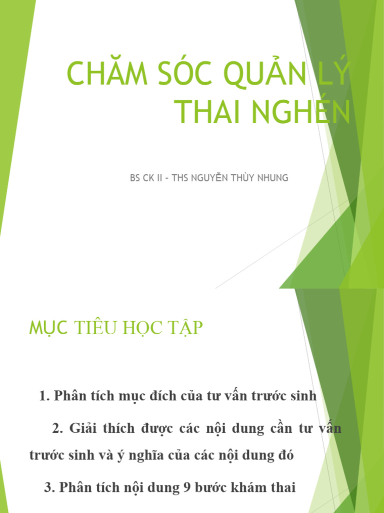 LEC4 Quản lý thai nghén.ppt | PDF