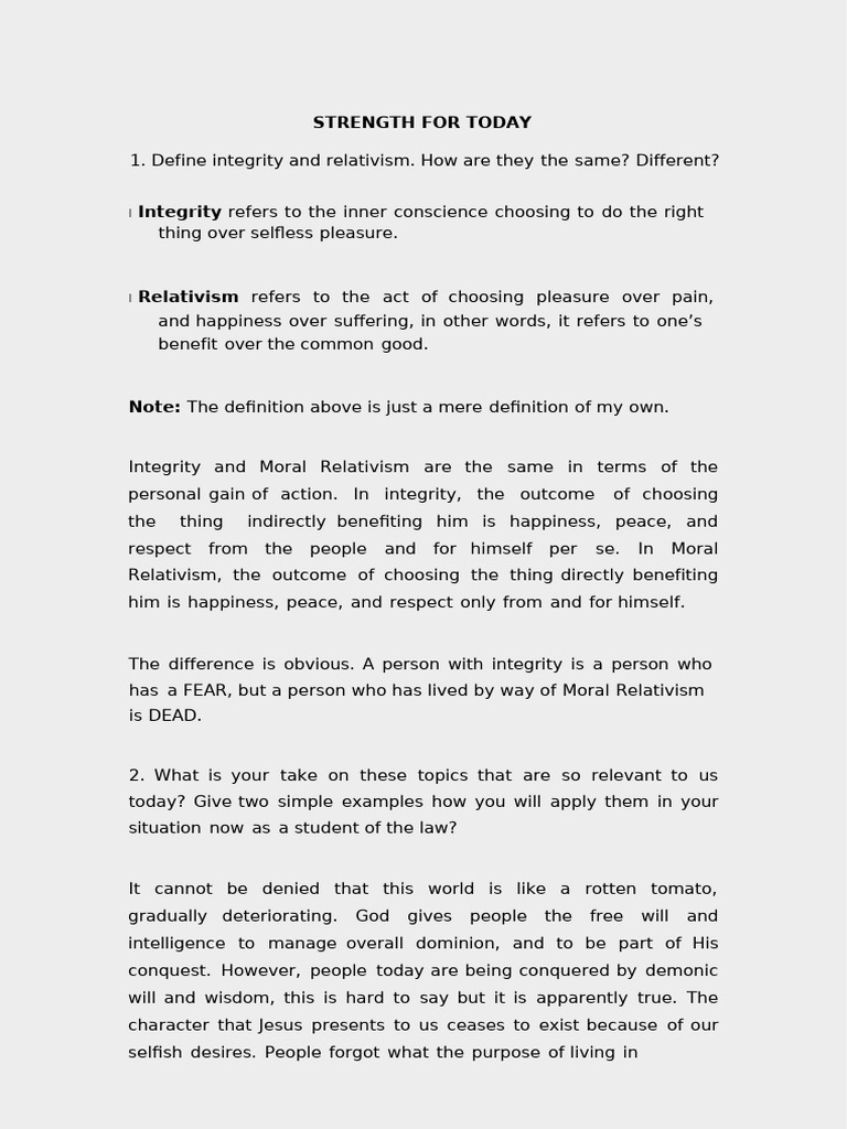 STRENGTH FOR TODAY | PDF | Happiness