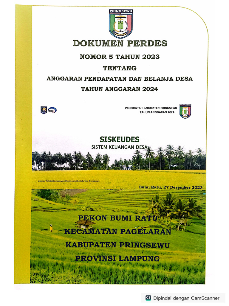 Perdes Apbdes 2024 | PDF