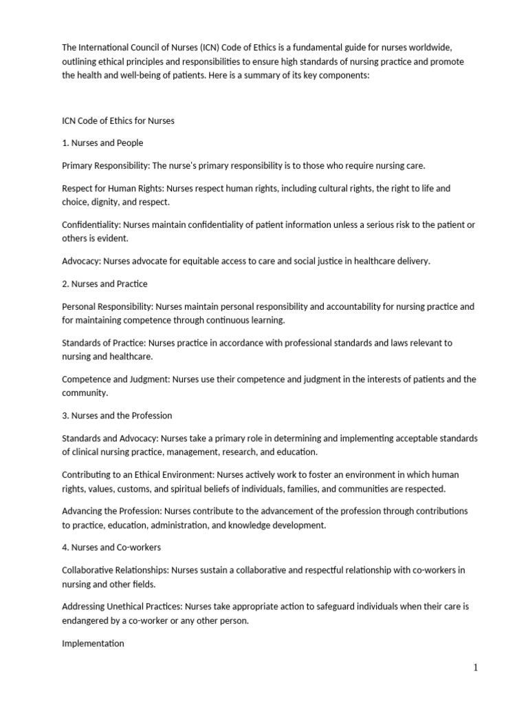 ANA COE | PDF | Nursing | Confidentiality