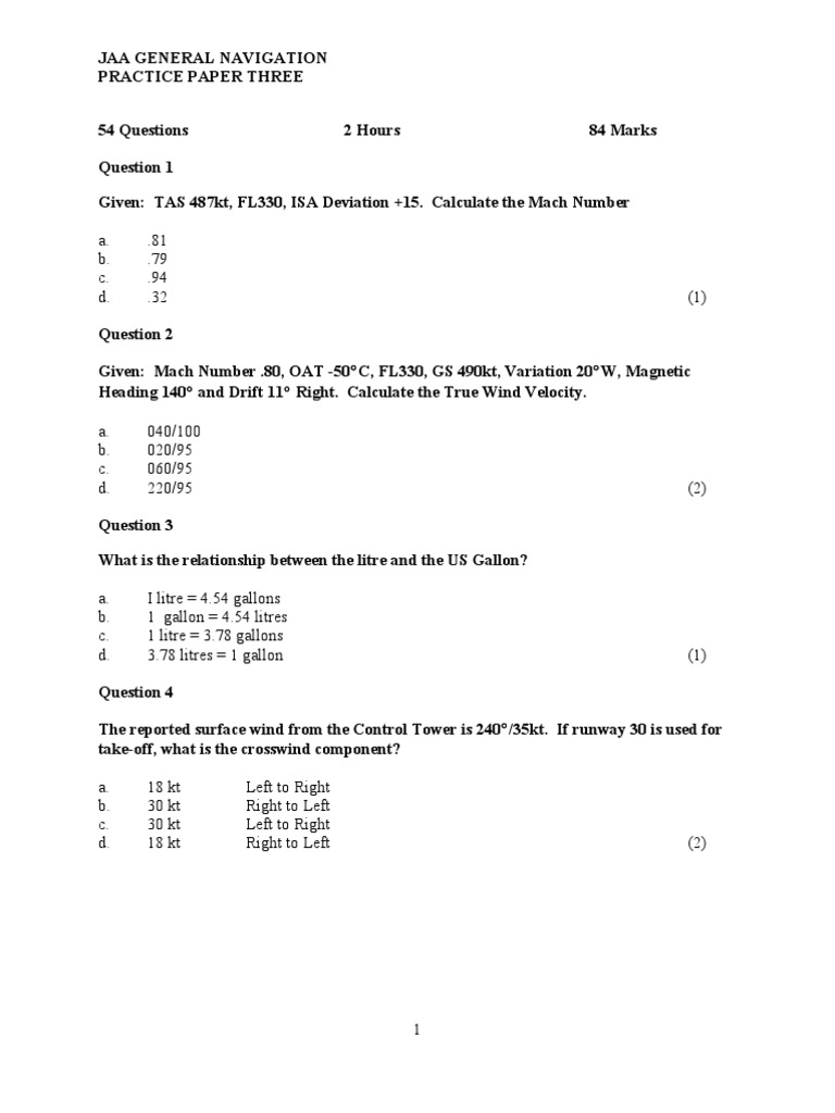 General Navigation FPP 3-1 | PDF | Navigation | Geography