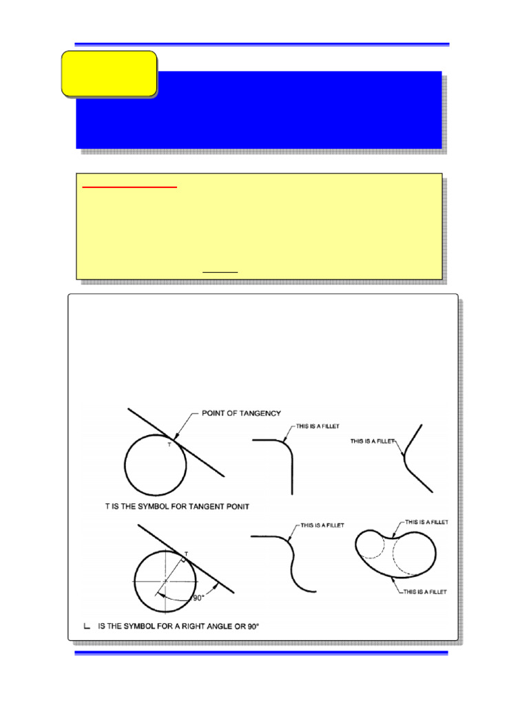 Autocad 2d i Module13 | PDF | Tangent | Geometry