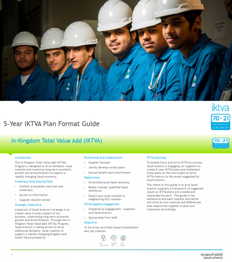 405 Year IKTVA Planning Format Guide | PDF | Saudi Arabia | Economies
