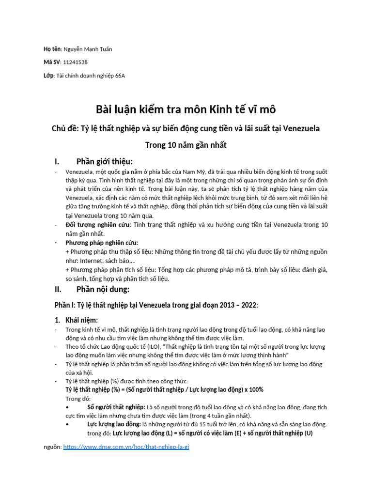 Bài luận KTVM | PDF