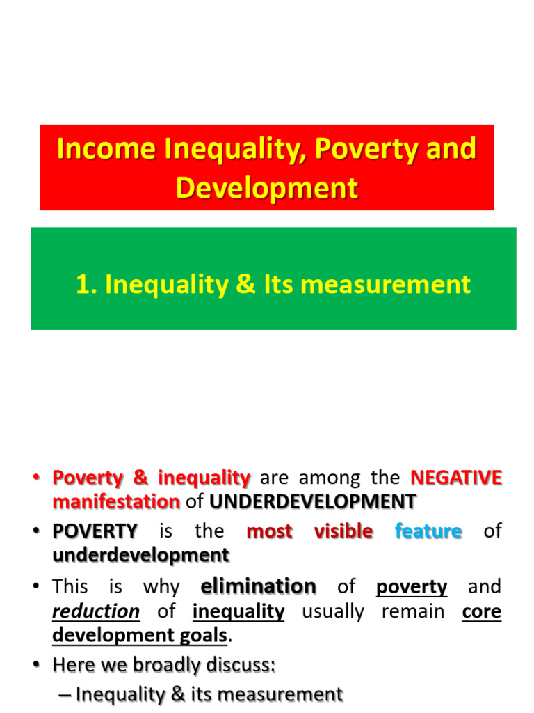 3 - Inequality and Poverty - 22 | PDF | Gini Coefficient | Economic ...