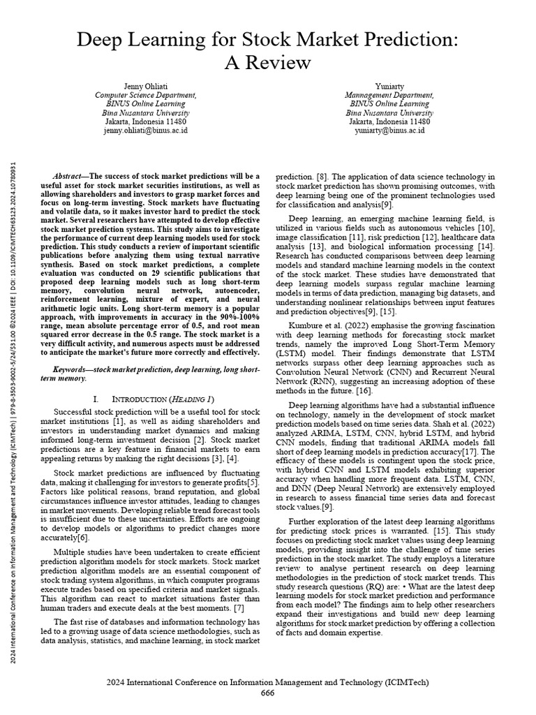 Deep_Learning_for_Stock_Market_Prediction_A_Review | PDF | Deep ...