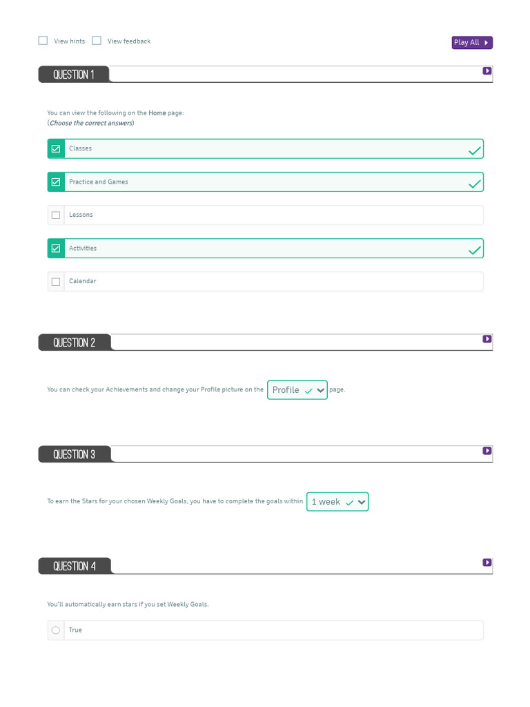Home Choose The Correct Answers: Profile | PDF | Cognition | Learning