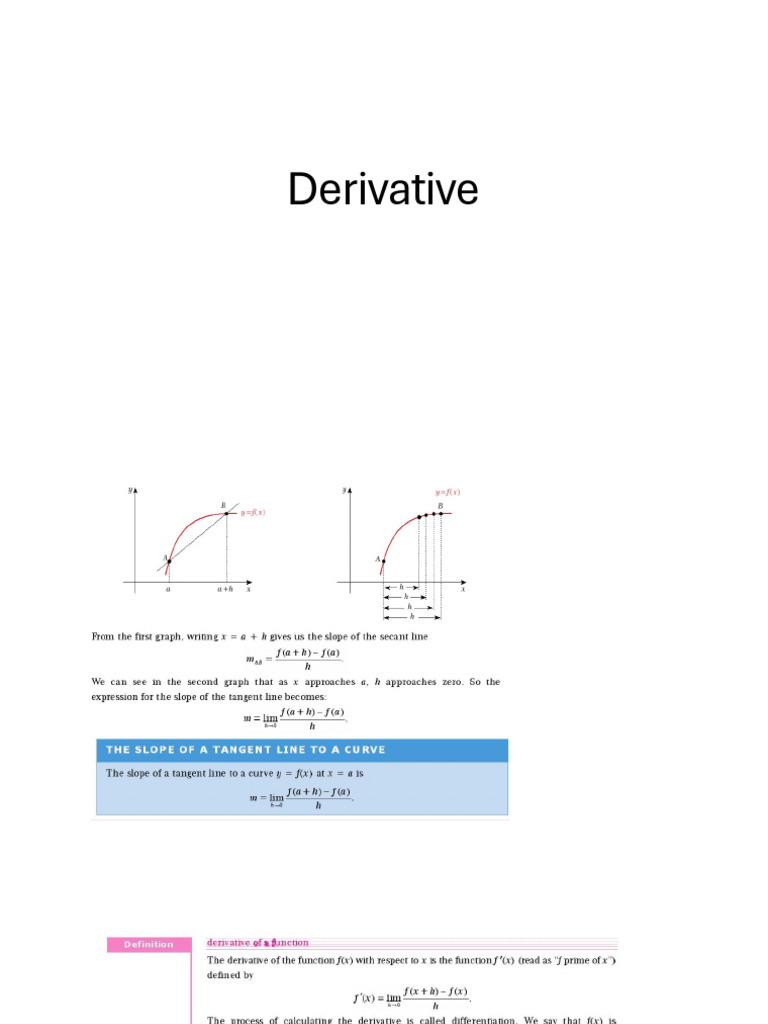 Derivatives | PDF